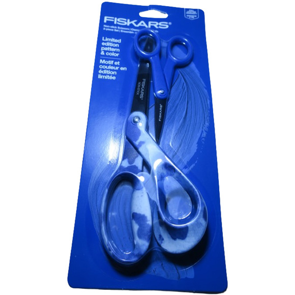 Fiskars | Office | Fiskars Non Stick Limited Edition Scissors Blue Tie ...